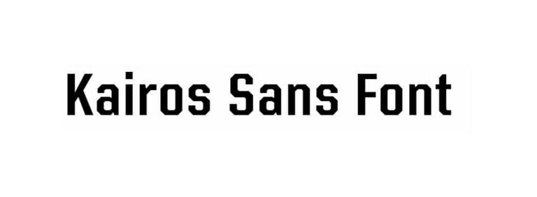 Kairos Sans Font | DafontStyle