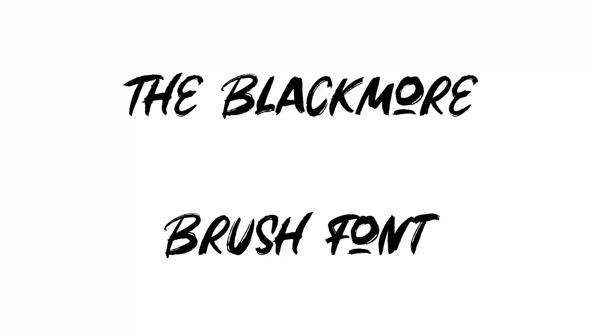 The Blackmore Brush Font | DafontStyle