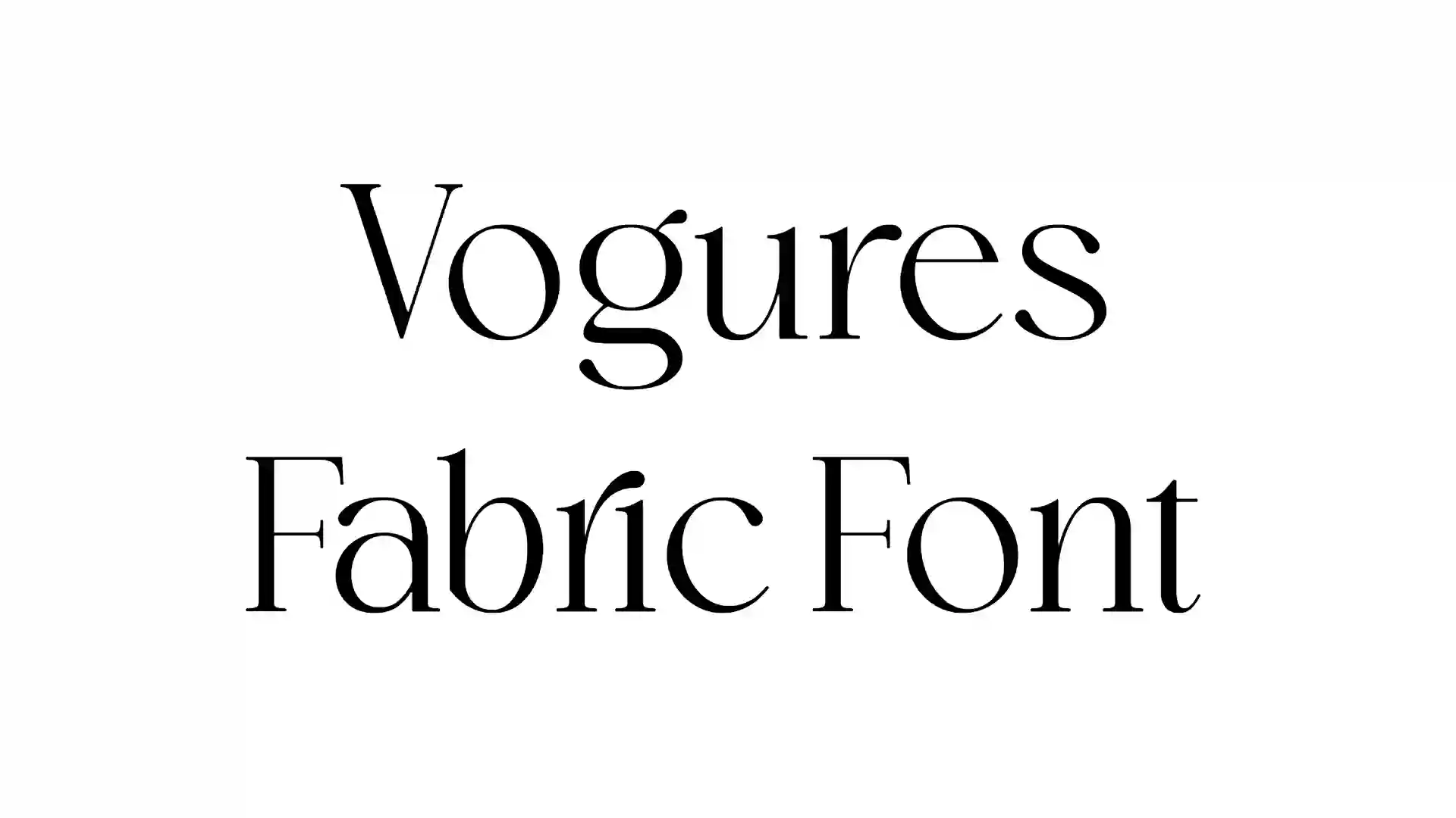 Vogures Fabric Font | DafontStyle